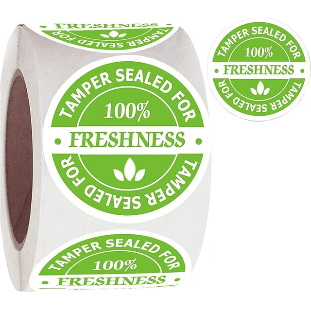 Food Delivery Tamper Evident Sticker,Freshness Sealed Labels,2inch ...