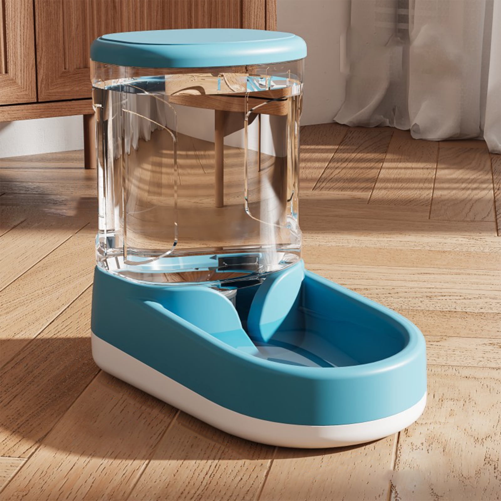 Food Dispenser Food Feeder PP Self Feeding 2 in 1 Pet Supply for Dog ...