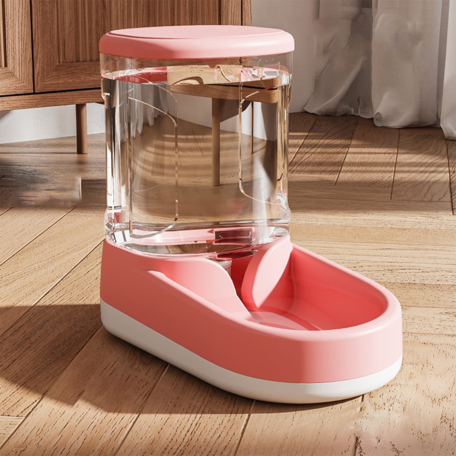 Food Dispenser Food Feeder PP Self Feeding 2 in 1 Pet Supply for Dog ...