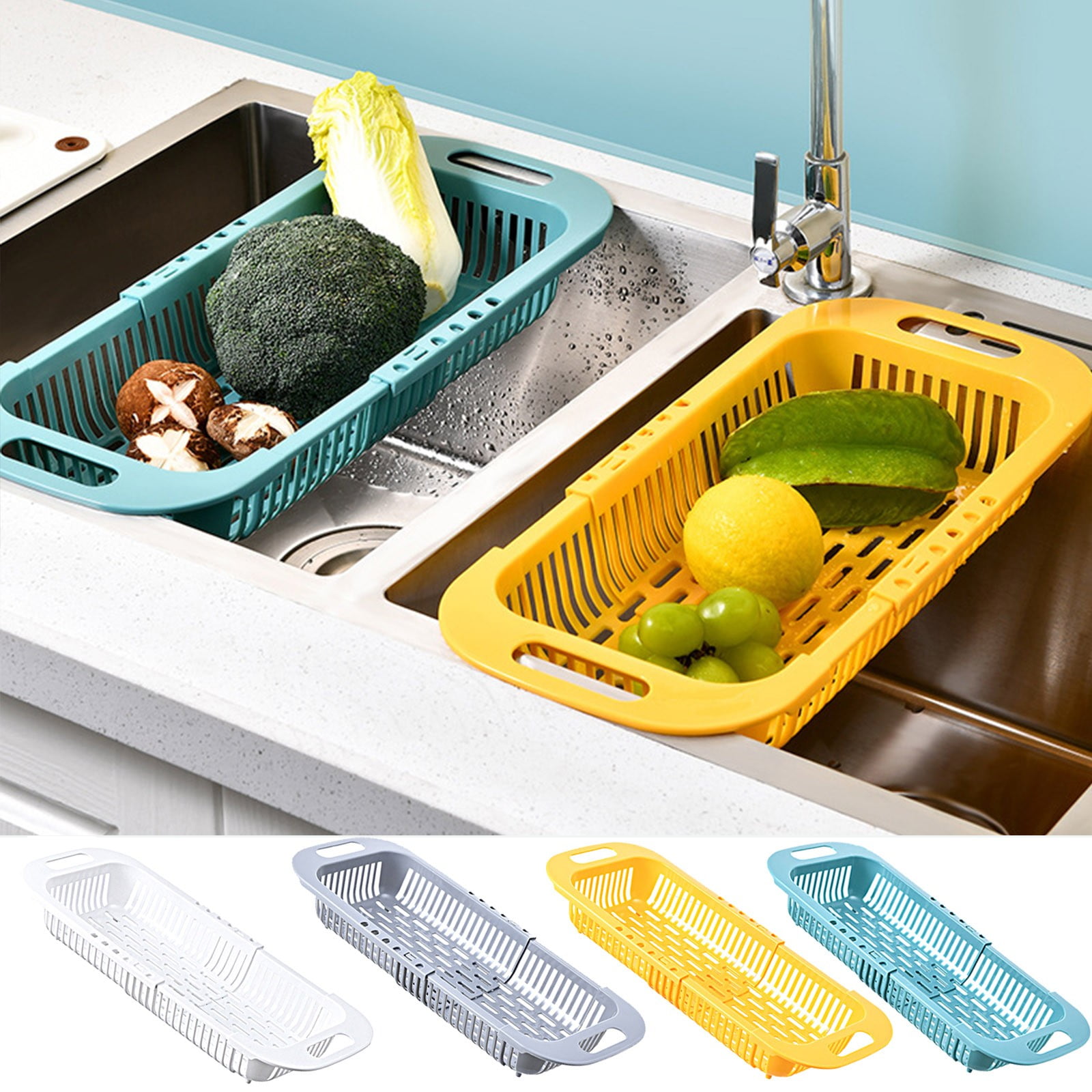 Food Drainer, Multipurpose Strainer Basket 10Inch, Drains Dishes, Ideal ...