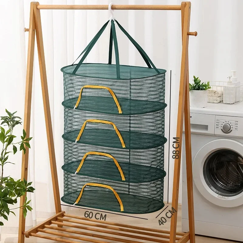 Food Drying Net Anti-mosquito Foldable Muti-layer Hanging Drying Net ...