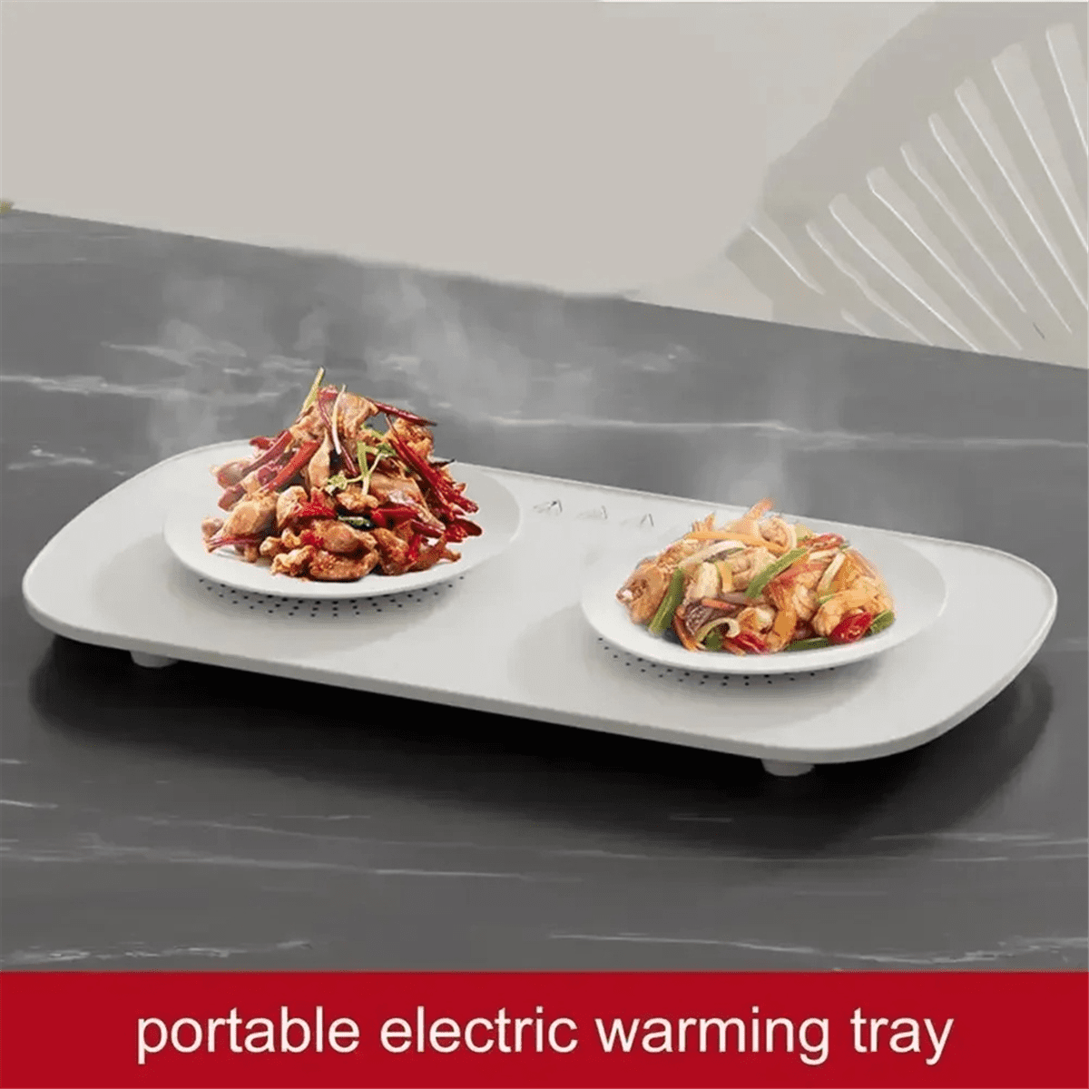 Food Electric Warming Plate Warmer Hot Placemat Plate Placemat Long ...