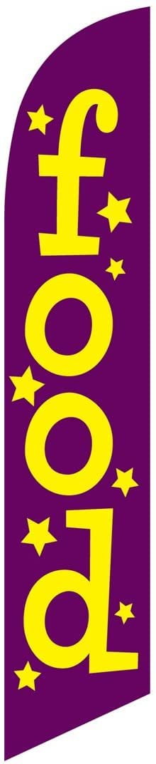 Food Feather Banner Swooper Flag for Festivals and Events, Replacement ...