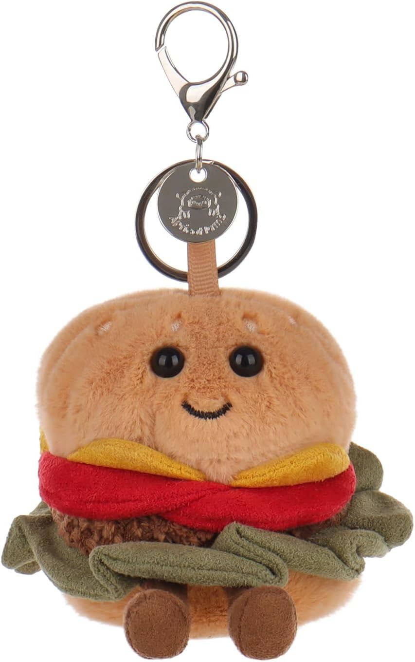Food Food Plushies Delicious Burger Cute Keychain, Soft Stuffed Plush ...