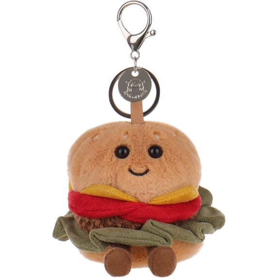 Food Food Plushies Delicious Burger Cute Keychain, Soft Stuffed Plush ...