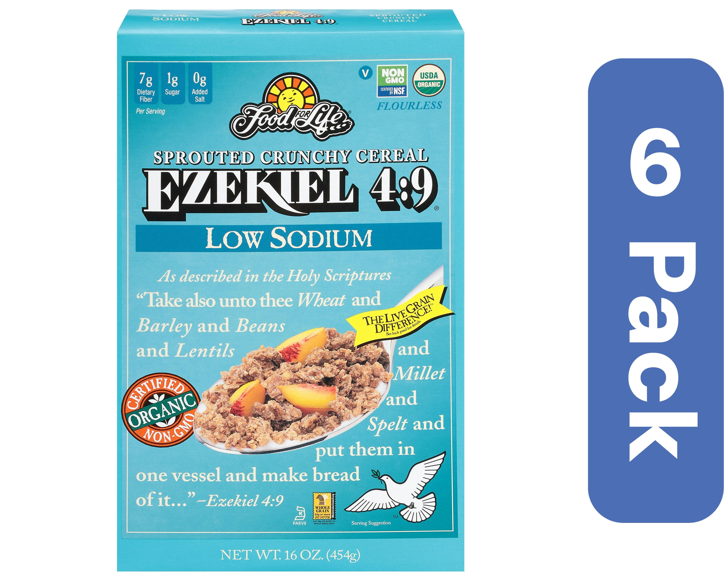 Food For Life Cereal Sprouted Crunchy Organic 16 oz (Pack Of 6 ...