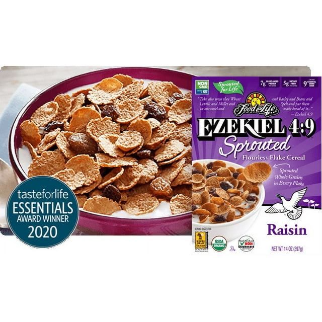 Food For Life Ezekiel 4:9 Organic Sprouted Wheat Protein Breakfast ...