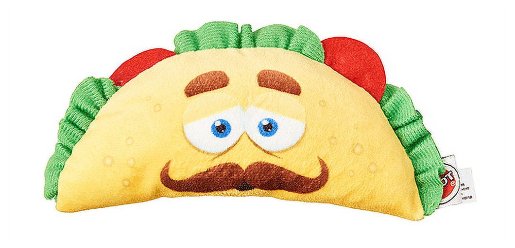 Food Fun Dog Toys Plush Stuffed Squeakers With Funny Face Choose Snack ...