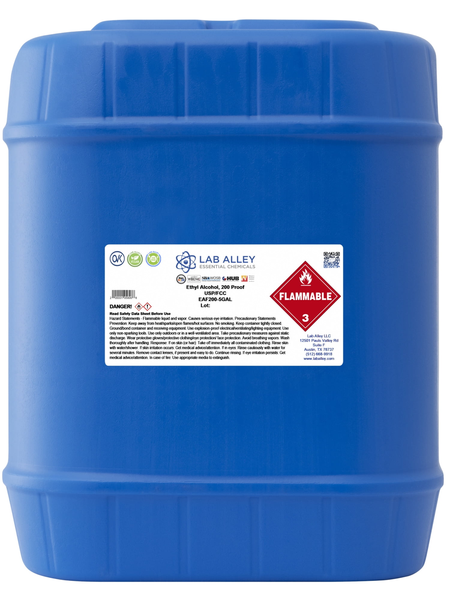 Food Grade Ethanol, 200 Proof Liquid - Walmart.com
