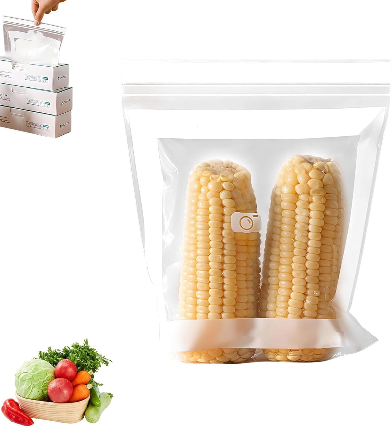 Food Grade Fresh-Keeping Bags, Plastic Produce Bags, Food Storage Bags ...