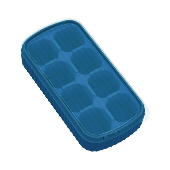 Food Grade Ice Molds with Lid | 8-Cell Tray | Stackable Ice Box for ...