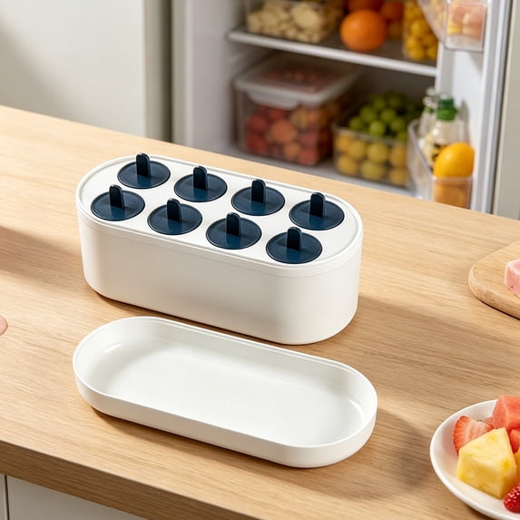 Food Grade Ice Pop Mold Tray with Lid Reusable Frozen Treat Maker for ...