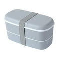 Food Grade Microwave Lunch Box, Double Layer Divided Meal Container ...