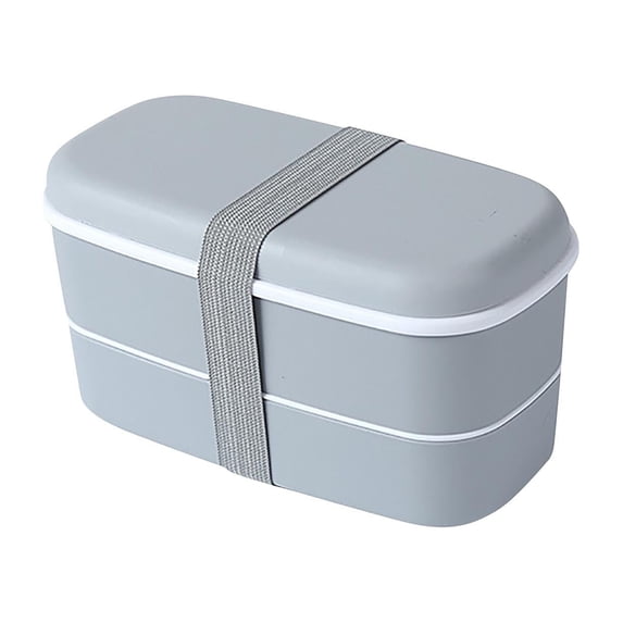 Food Grade Microwave Lunch Box, Double Layer Divided Meal Container ...