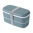 Food Grade Microwave Lunch Box, Double Layer Divided Meal Container ...