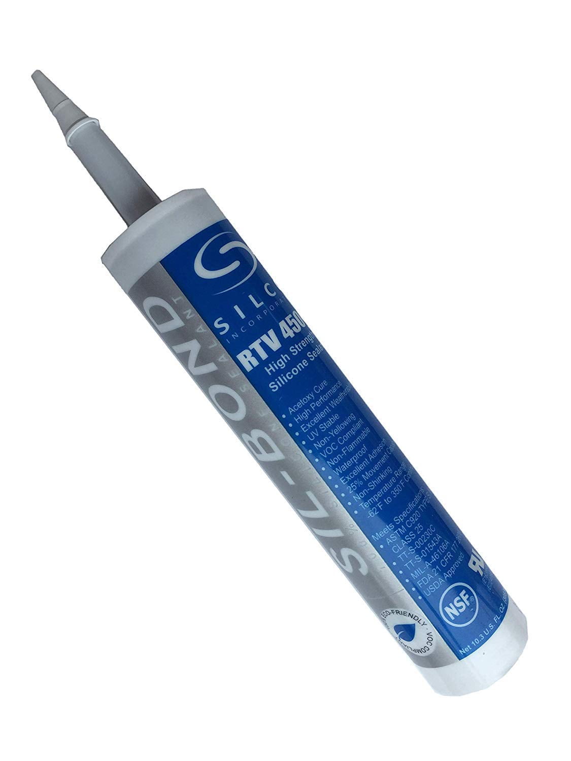 Food Grade NSF FDA RTV Silicone Sealant Adhesive Clear 10.3oz (1) (Four ...