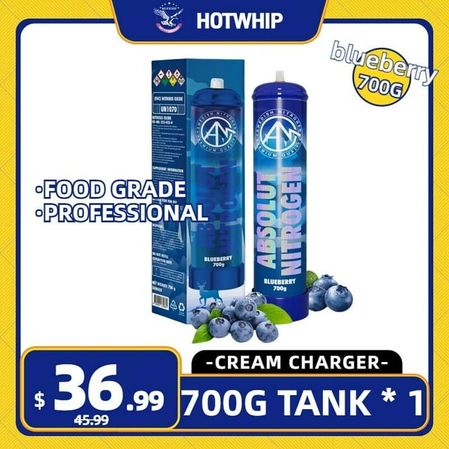 Food Grade Nitrous Oxide Tank Blueberry Flavored N2O Chargers (700g 1,1 ...