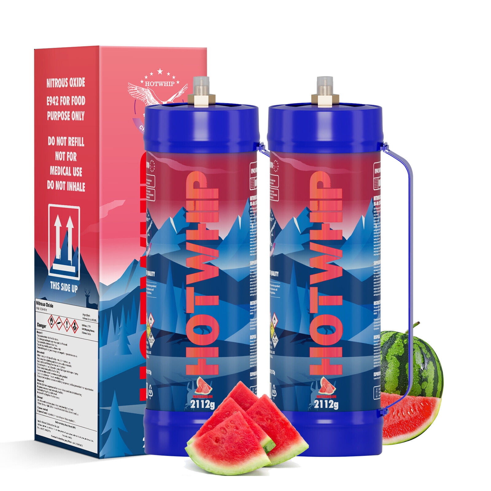 Food Grade Nitrous Oxide Tank Watermelon Flavored N2O Chargers (2112g,3 ...