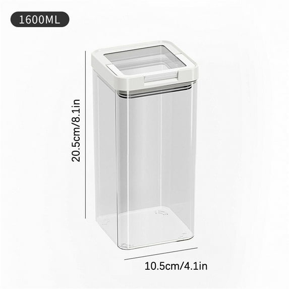 Food Grade Plastic Grain Storage Jars | Transparent Airtight Kitchen ...