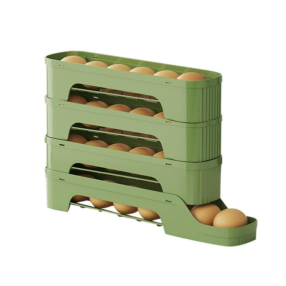 Food Grade Refrigerator Egg Holder – Large Capacity Sliding Egg Tray ...