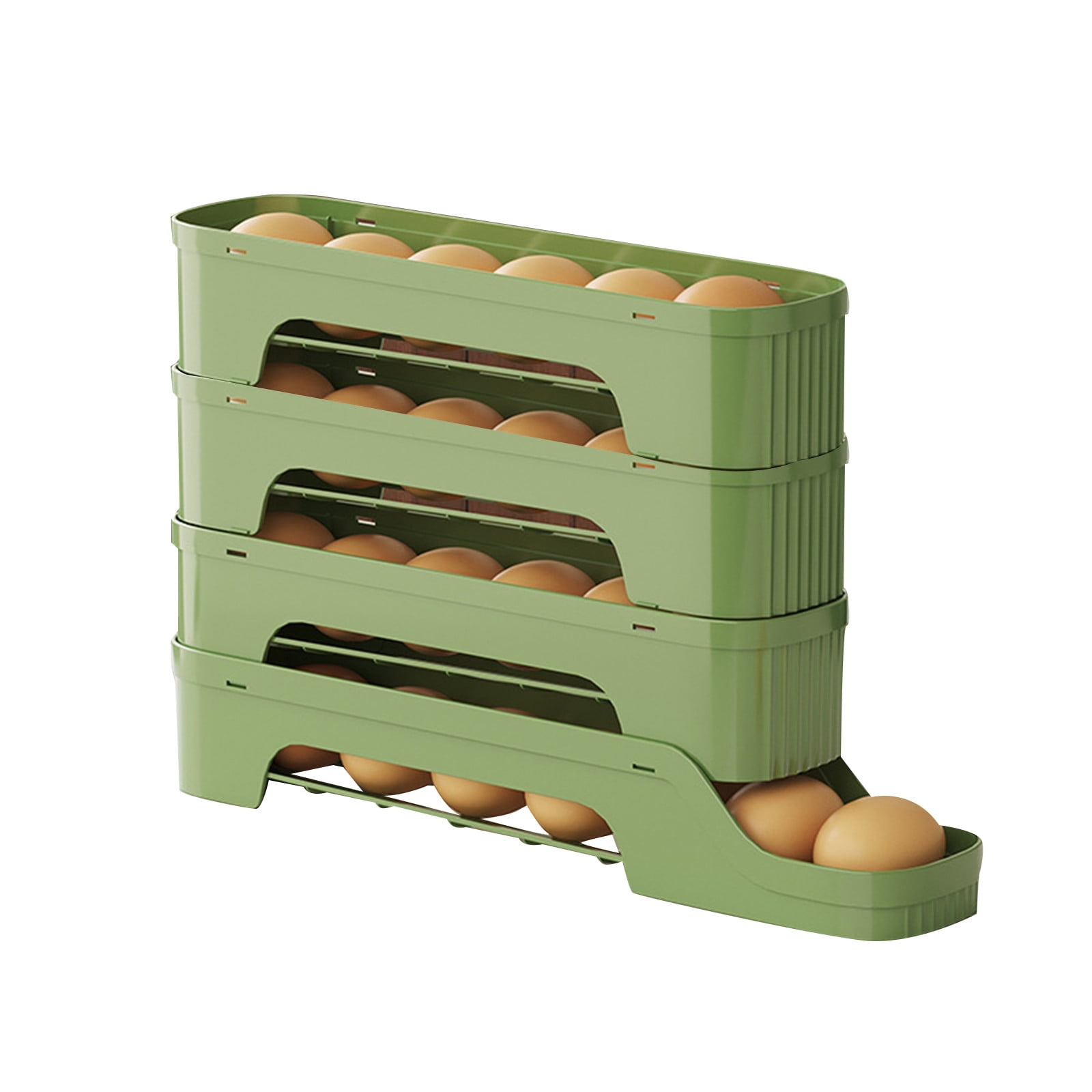 Food Grade Refrigerator Egg Holder Large Capacity Sliding Tray Auto ...
