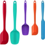 Mad Hungry 4-Piece Silicone Spurtle Set - Spatula, Scoop, Mixing Spoons ...