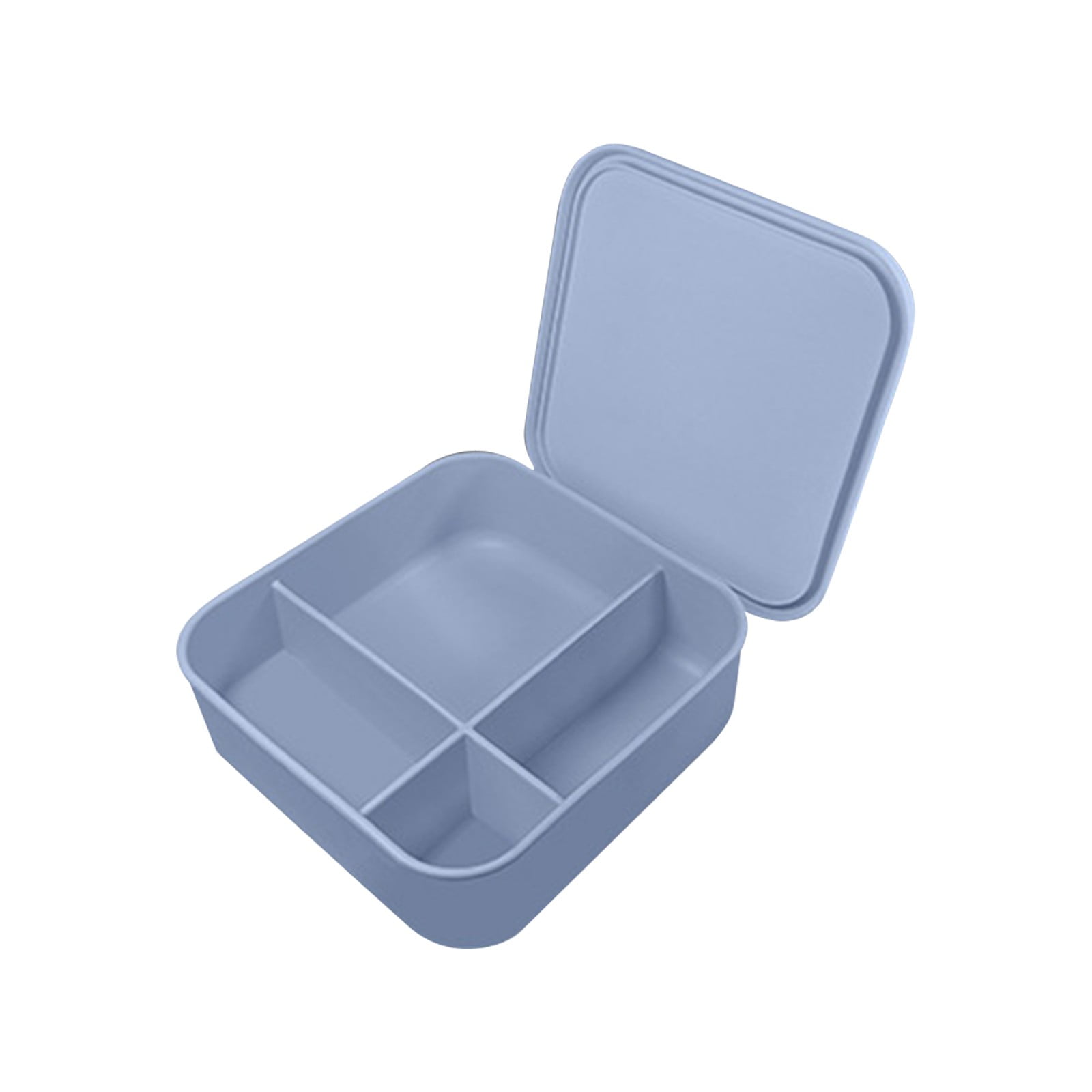 Food Grade Square Silicone Lunch Box Four Compartment Sealed Fresh ...