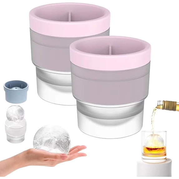 Food Grade Stackable Slow Melting DIY Ice Ball for Cocktail Whiskey ...