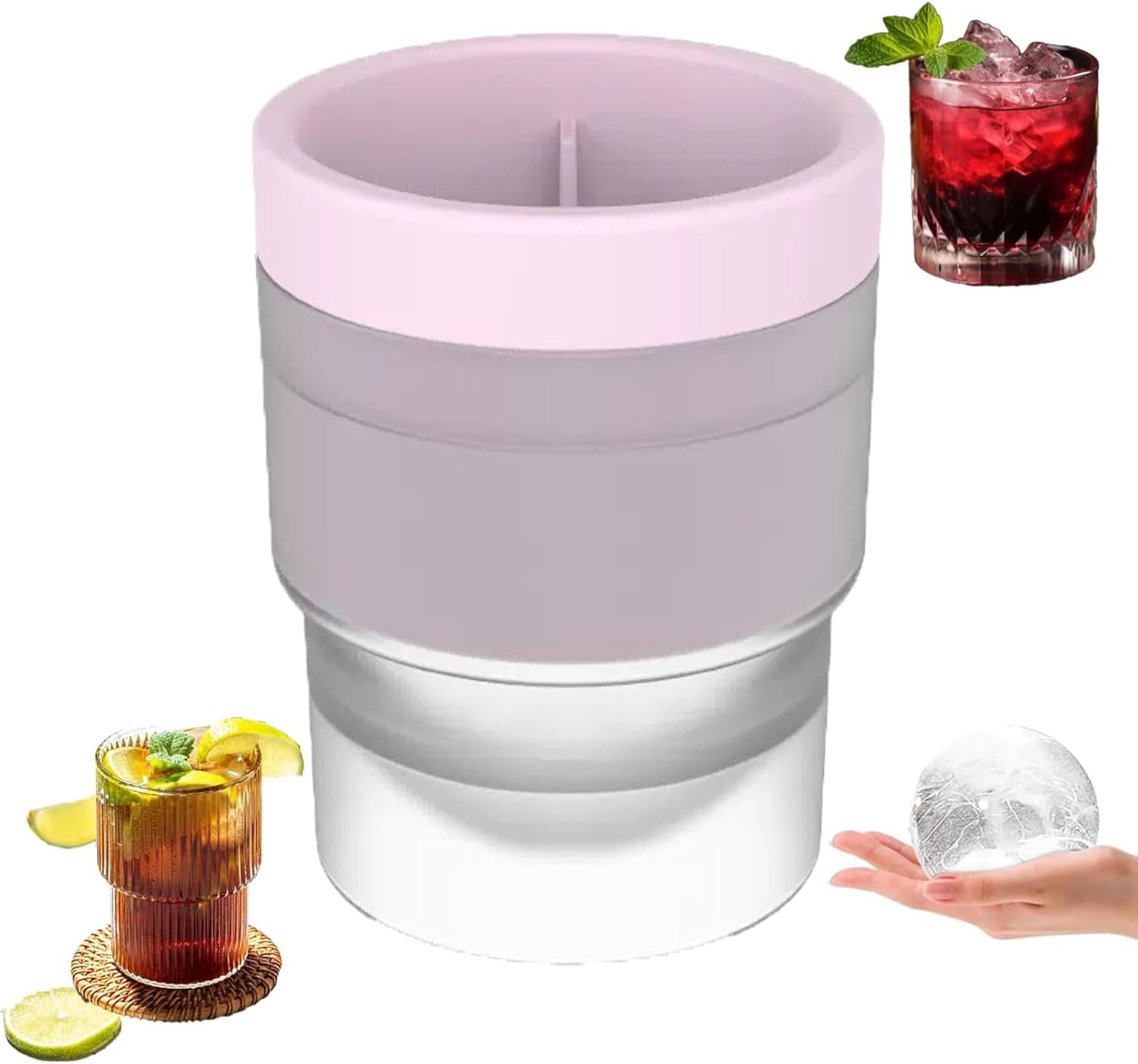 Food Grade Stackable Slow Melting DIY Ice Ball For Cocktail Whiskey ...