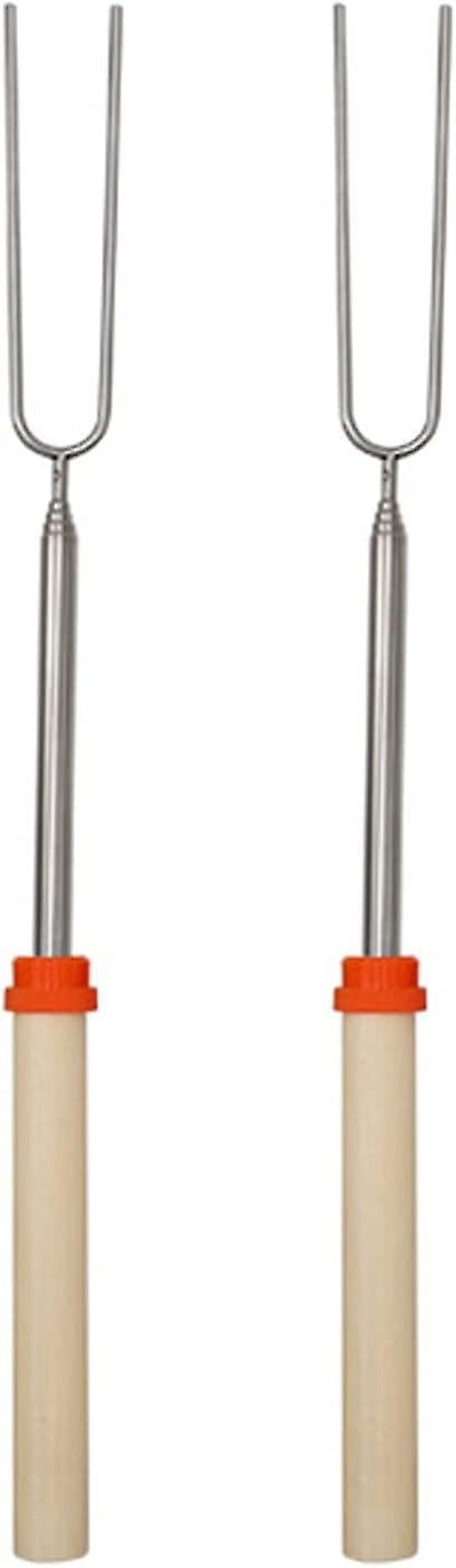 Food-Grade Stainless Steel Campfire Grill Sticks, Extendable Roasting ...