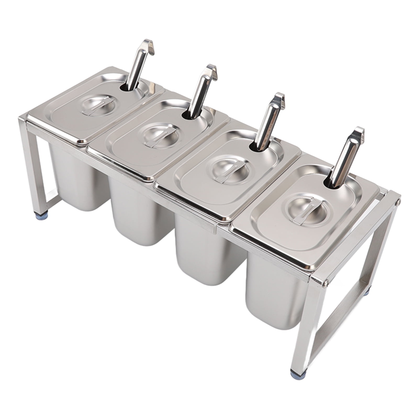 Food,Grade Stainless Steel Organizer, Inclined Spice Sauce Holder For ...