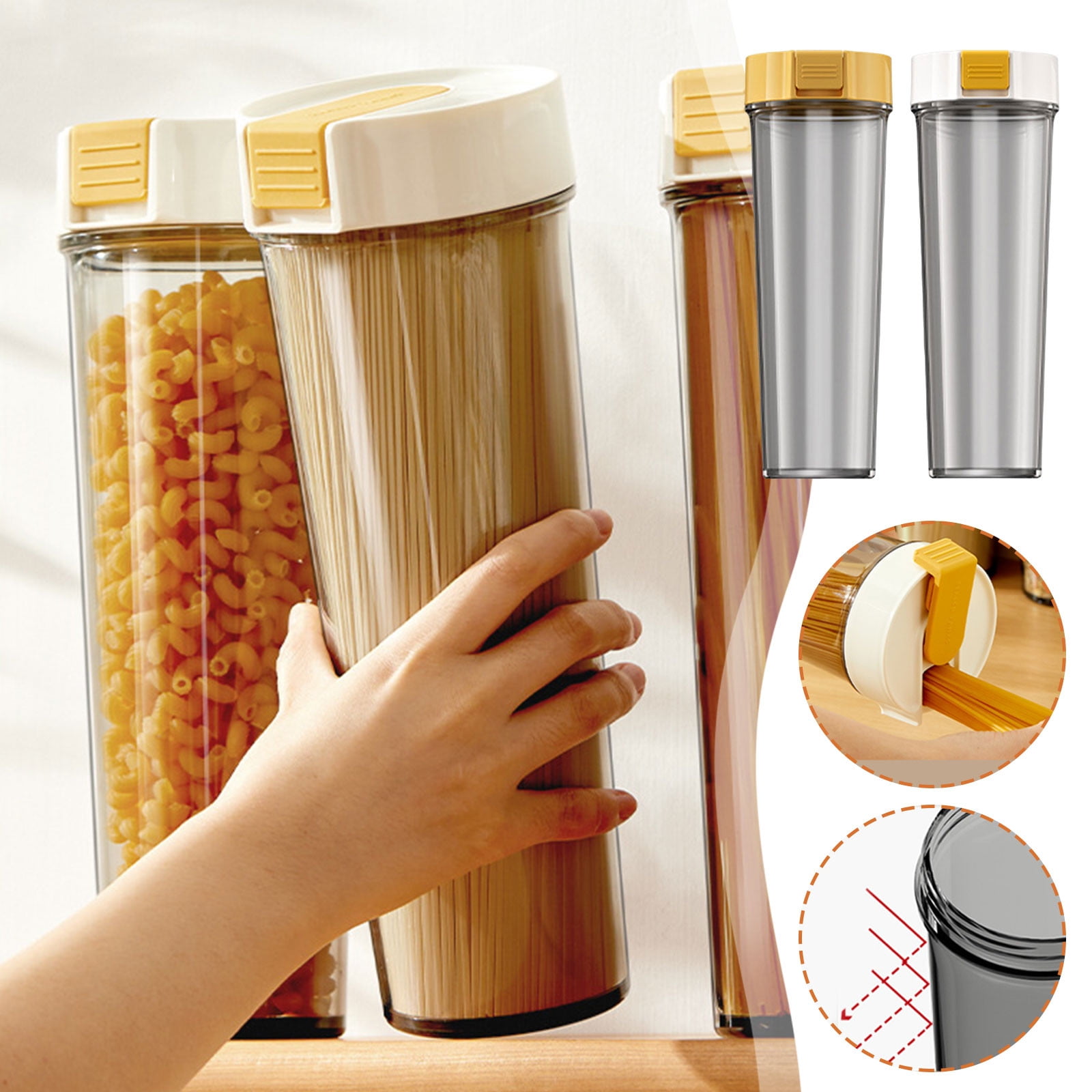 Food Grade Storage Bucket, 1000ml Sealed Grain Container, Stainless ...