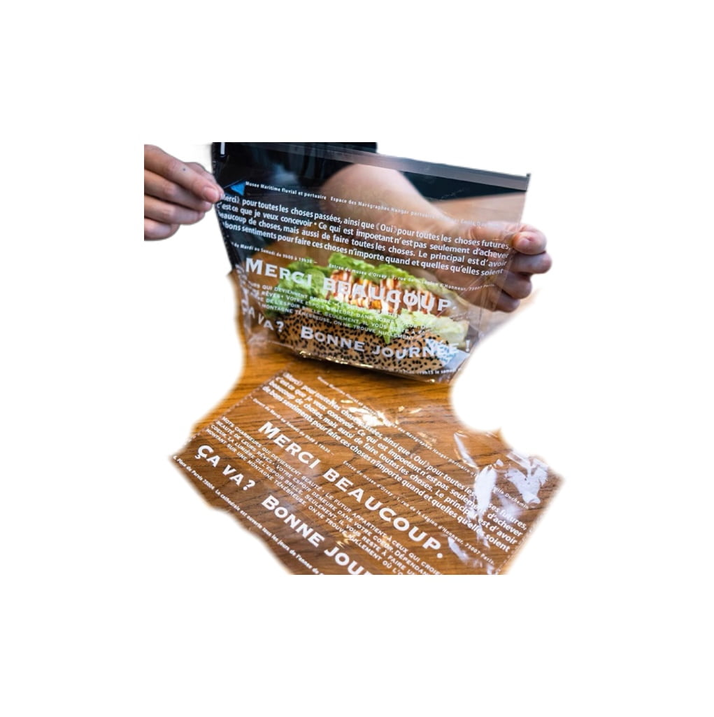 Food Grade Transparent Bread Bags 100 Pack 25x15 5cm with 3cm Self ...