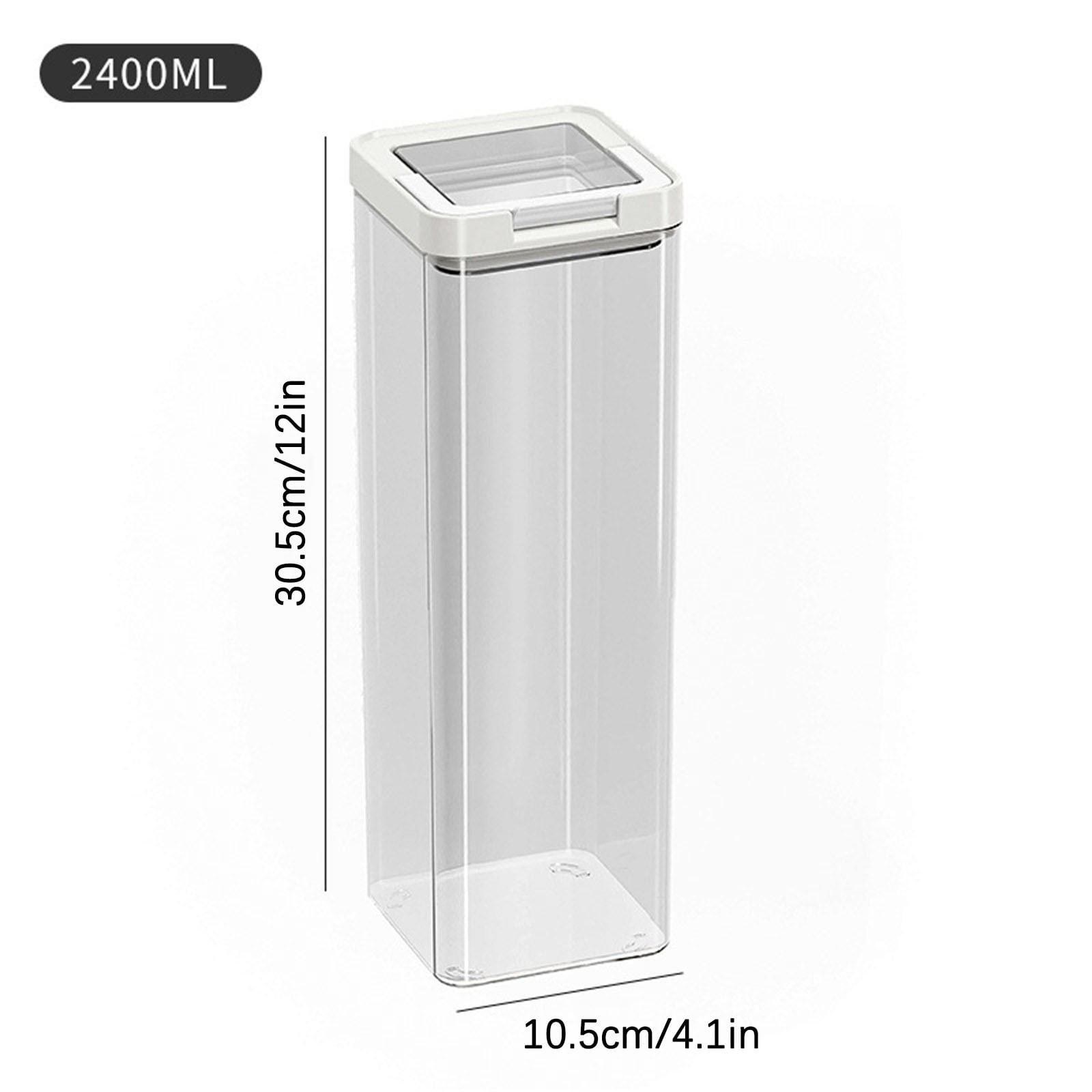 Food Grade Transparent Kitchen Grain Storage Jars, Airtight Visual ...