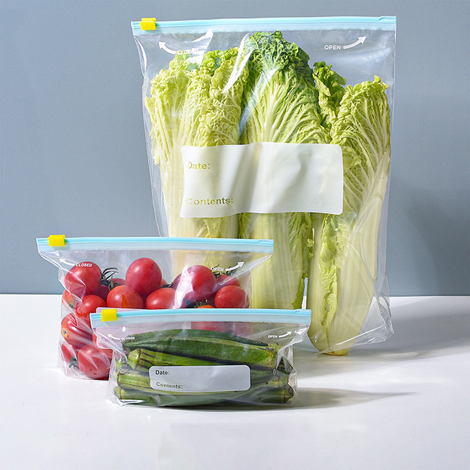 Food Grade Ziplock Bags, Heavy Duty Storage Pouches, 12-Pack, Airtight ...