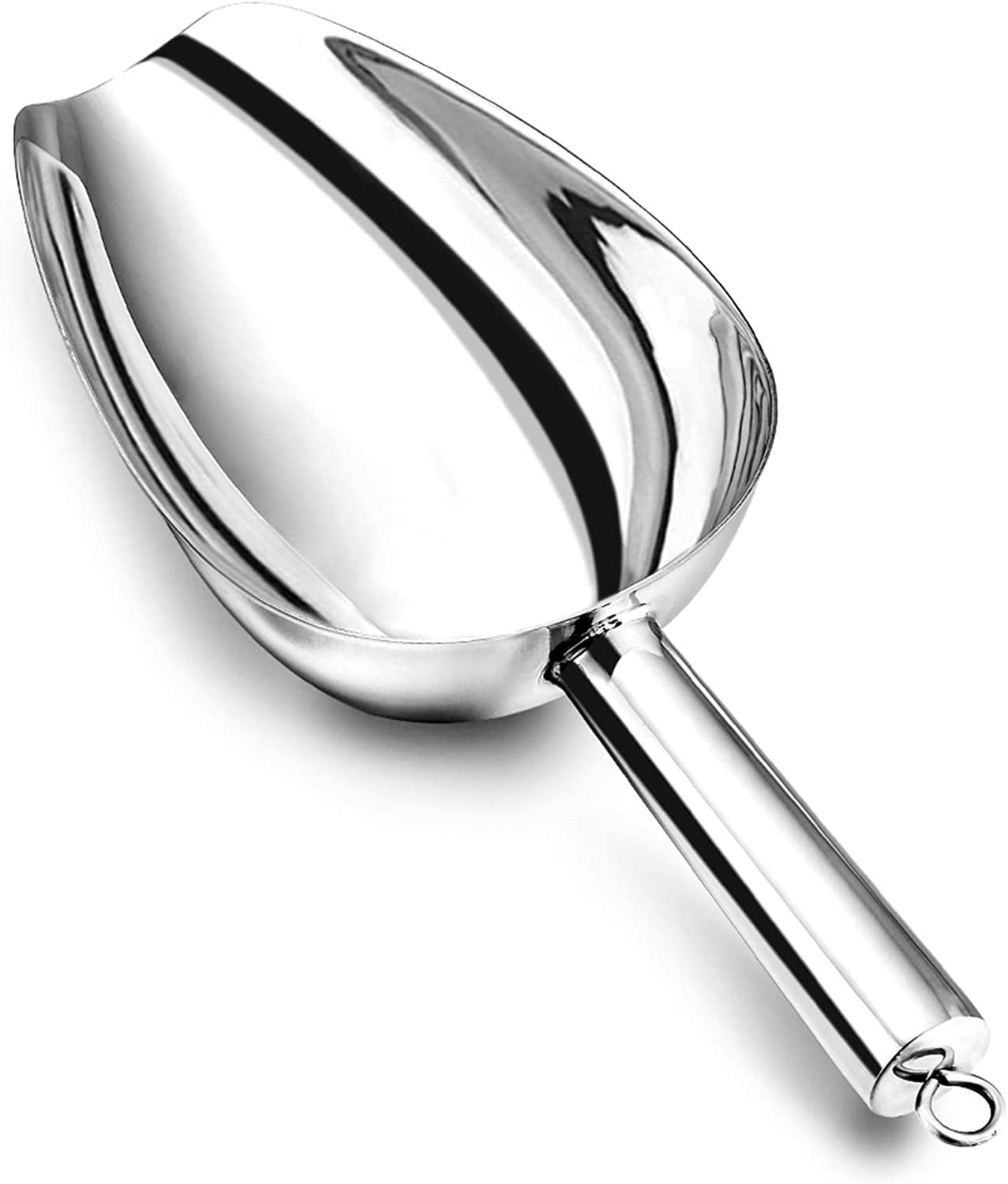 Food Ice Scoop, Stainless Steel Scoop, Metal Candy Popcorn Flour ...