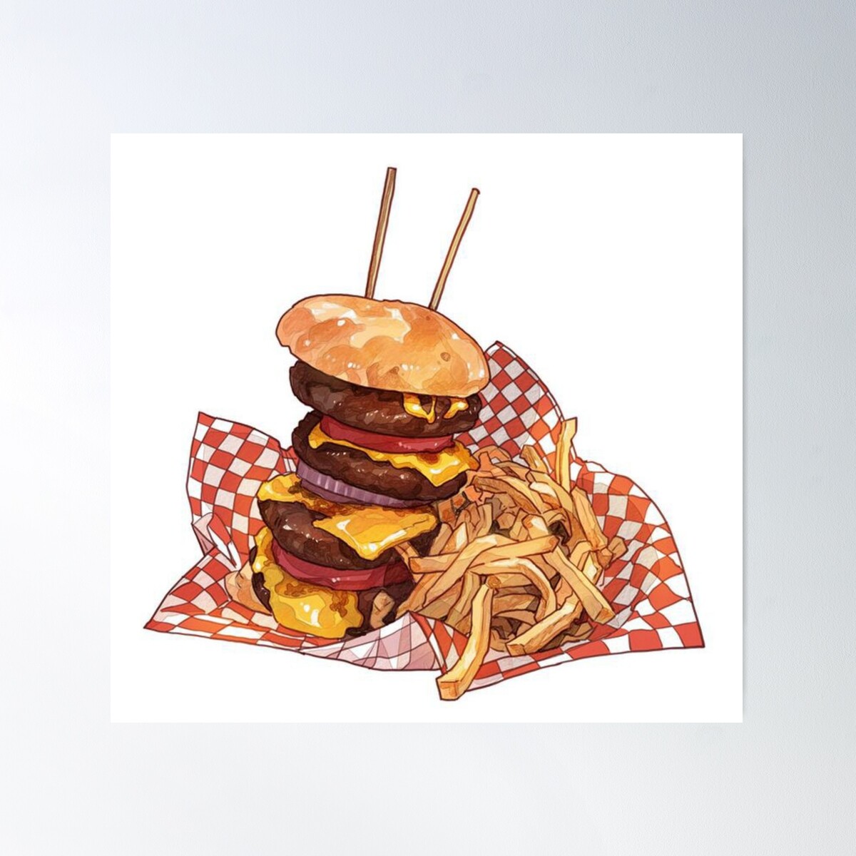 Food Is My Love Language Poster Wall Art, Modern Wall Decor For Living ...