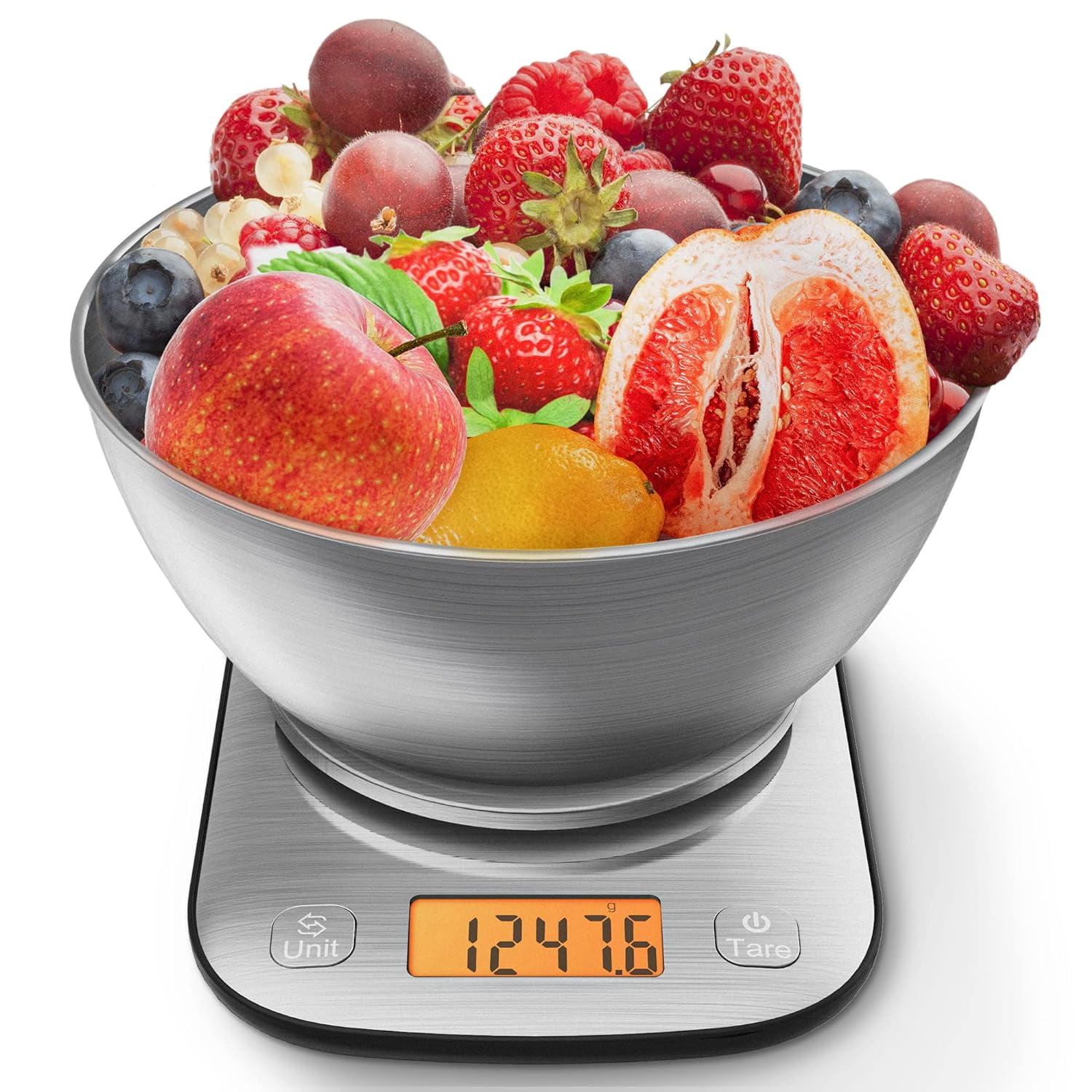 Food Kitchen Scale Digital Weight Grams and Oz with IPX6 Waterproof ...