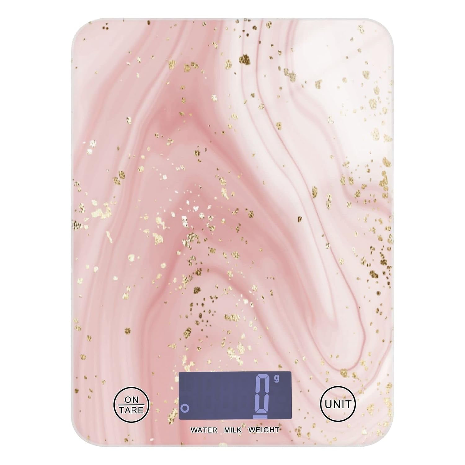 Food Kitchen Scale, Rose Pink Gold Marble Digital Food Scale, Kitchen ...