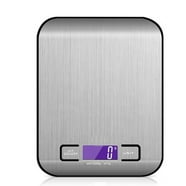 Food Kitchen Scale, Weight Grams and Oz, LED Backlit Display, Stainless ...