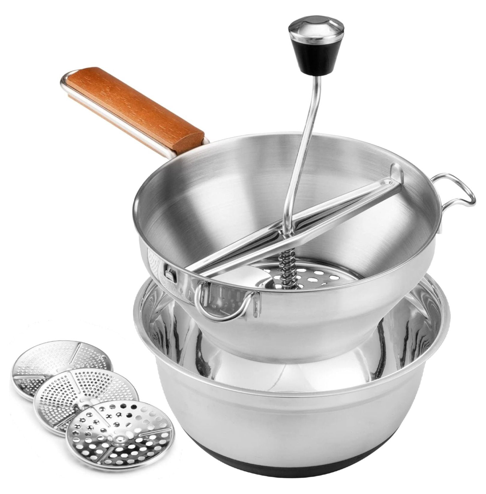 Food Mill with Mixing Bowl - MIXING BOWL INCLUDED - Stainless Steel ...