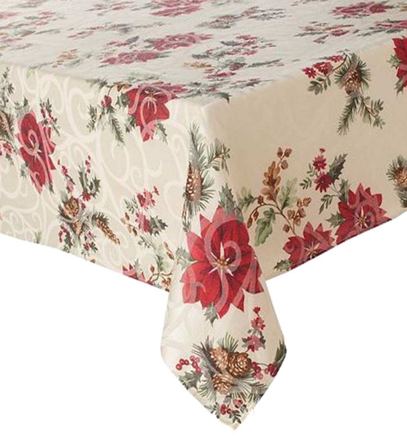 Food Network Juniper Berry Christmas Tablecloth Fabric Table Cloth ...