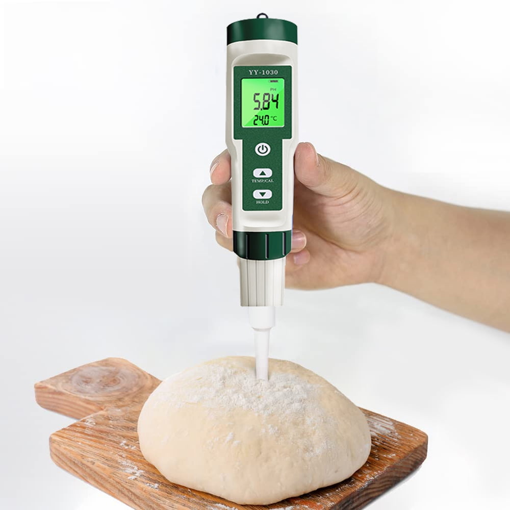 Food PH Meter, Digital PH Tester with High Accuracy pH Probe for ...