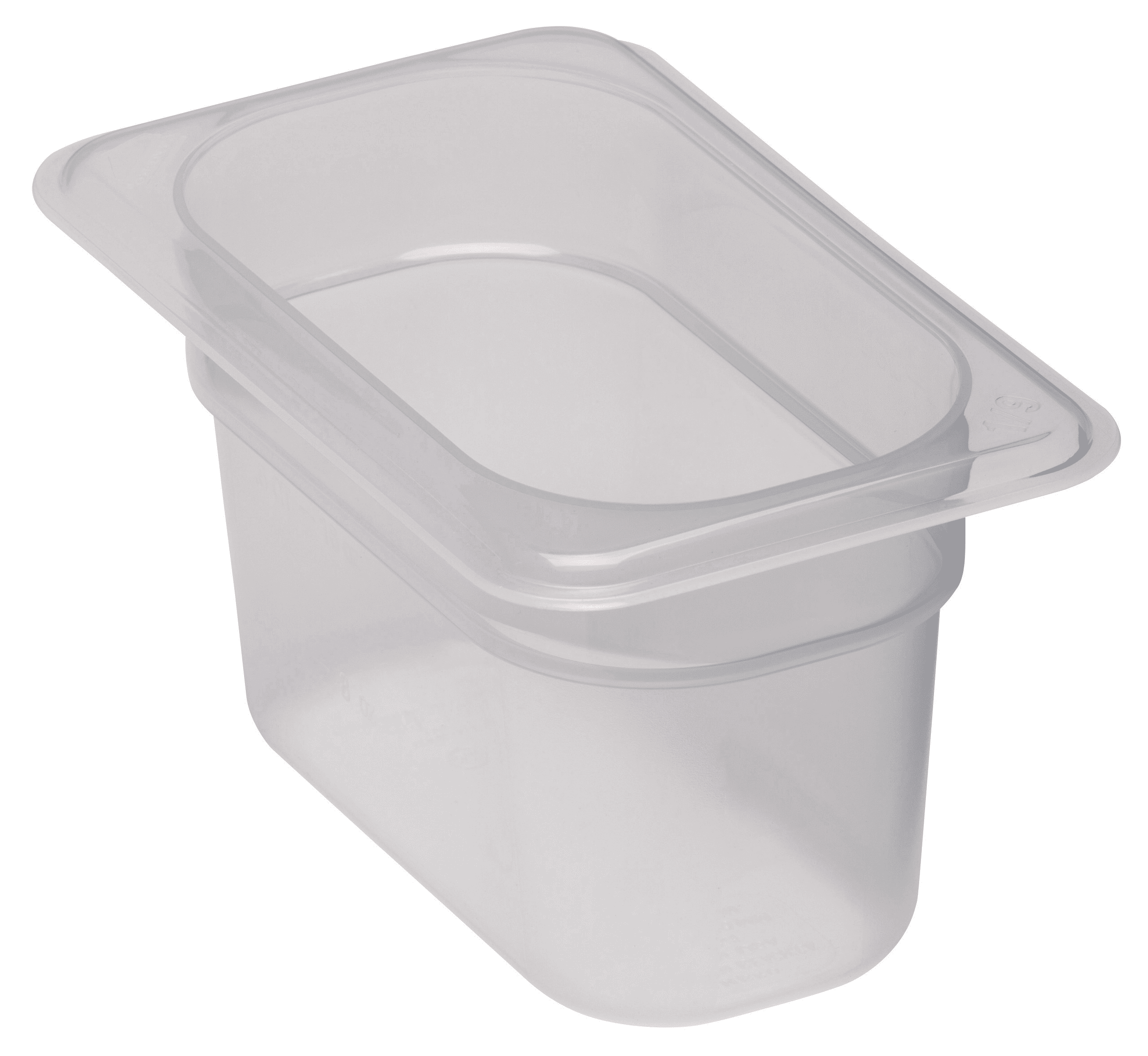 Food Pan 1/9 X 4" Polypropylene Translucent - Walmart.com