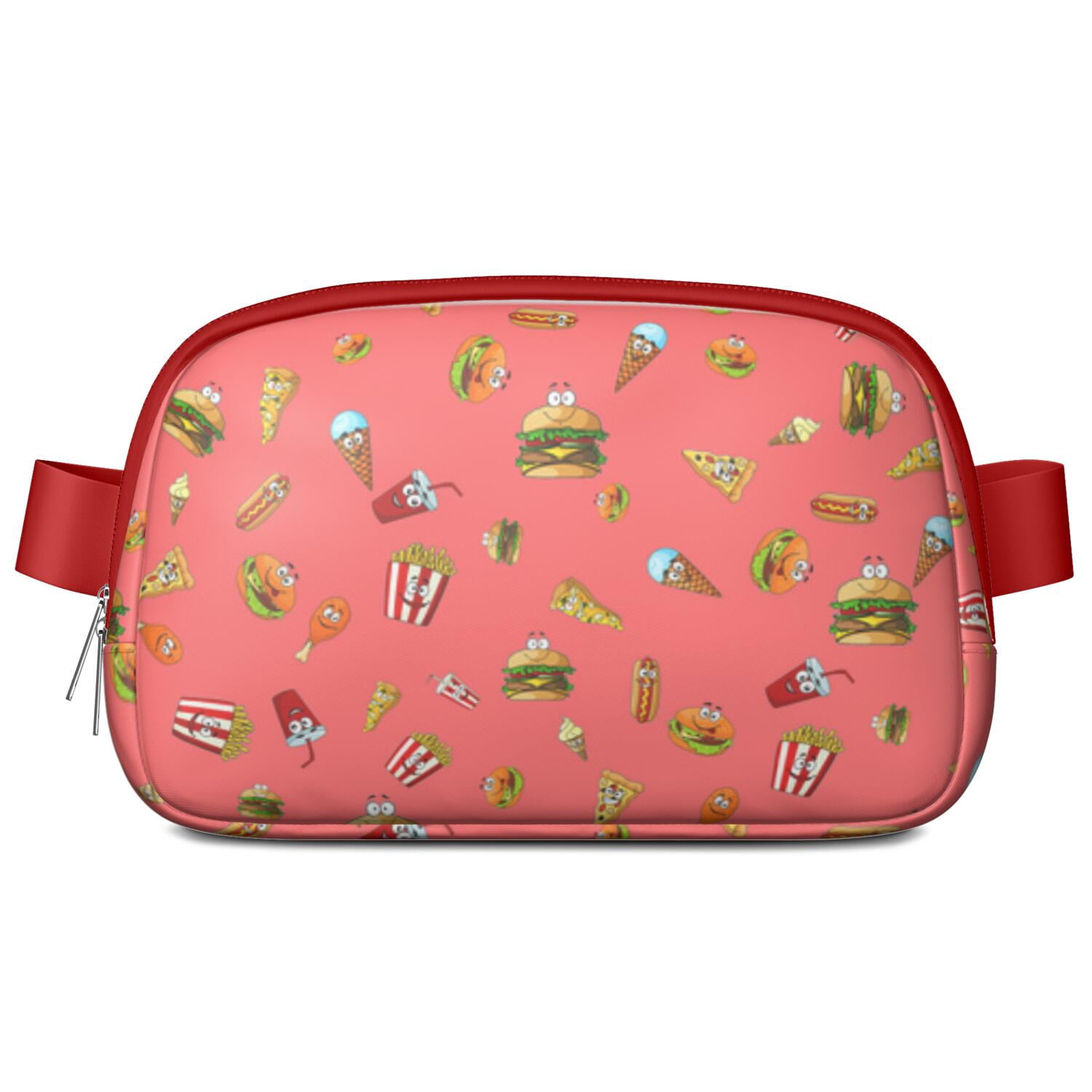 Food Pattern Fanny Pack for Women – Bright & Colorful Ice Cream Dessert ...