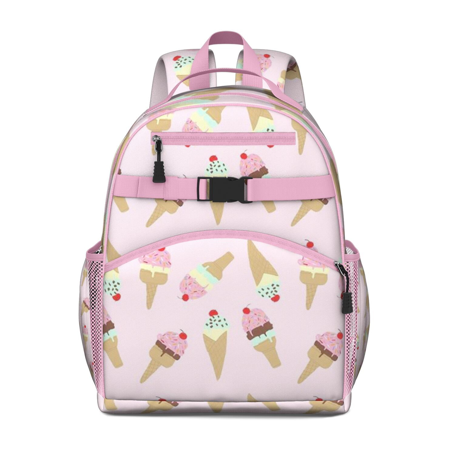 Food Pattern School Backpack - Lightweight Waterproof Daypack for Teens ...