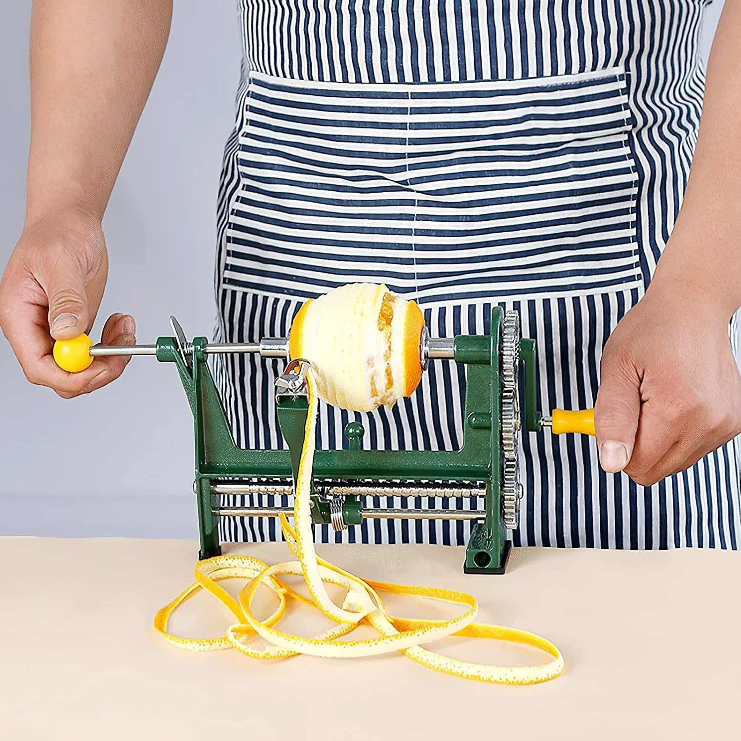 Food Peeler, Hand-Cranked Orange Peeler for Fruits and Vegetables ...