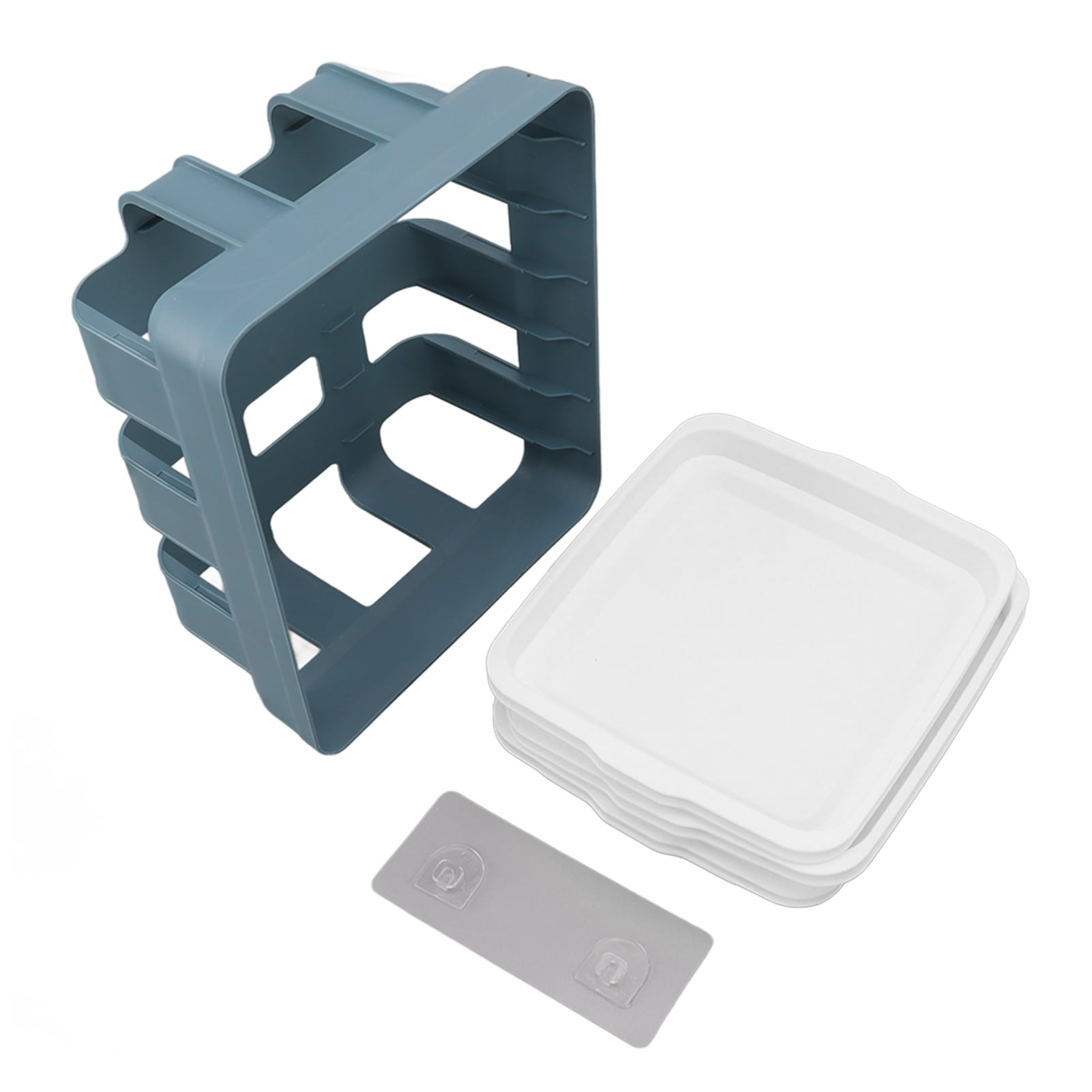 Food Platter Rectangular Side Dish Plate ABS Serving Tray with Bracket ...