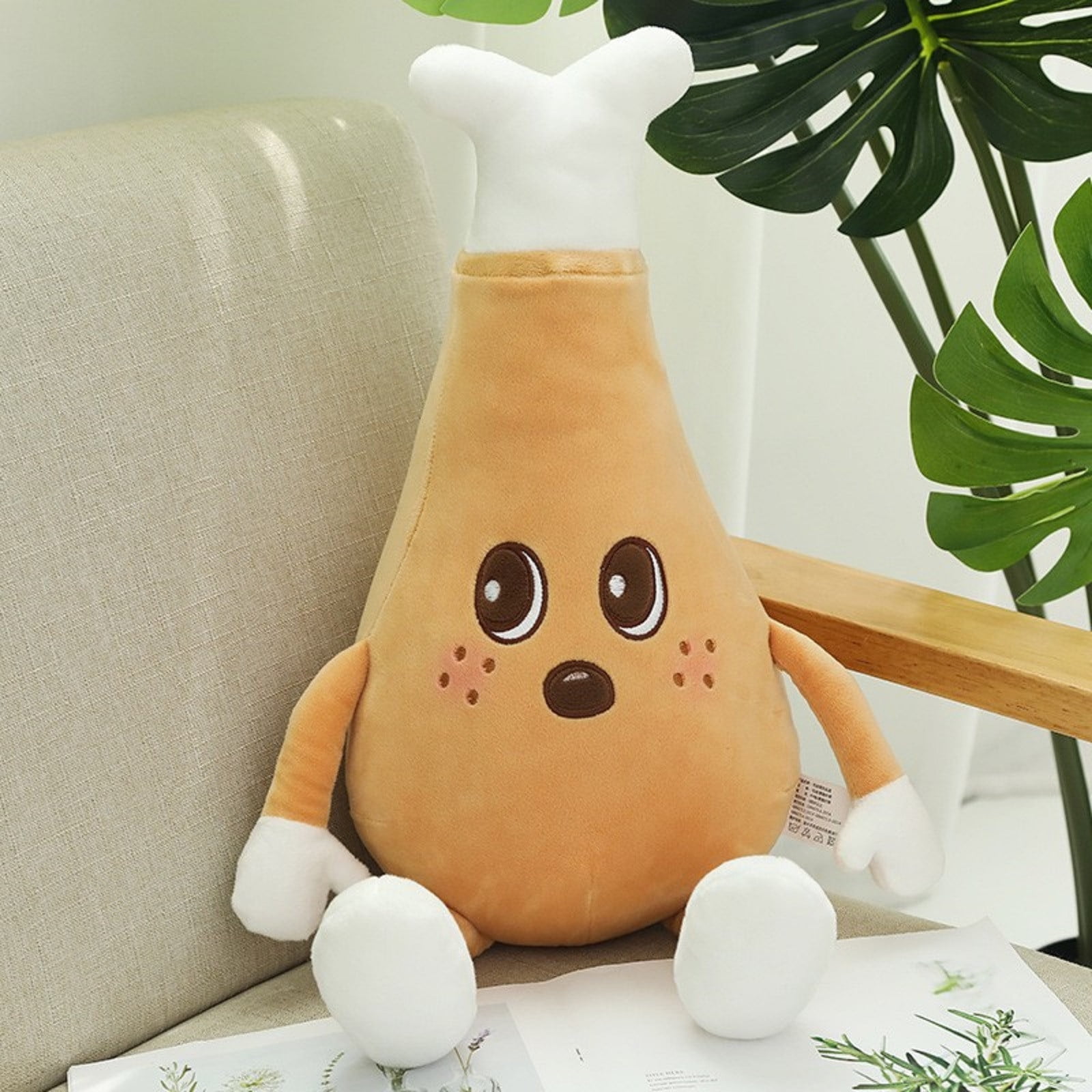 Food Plush Toy, Plushies, Large Plush, Simulated Burger, French Fries ...