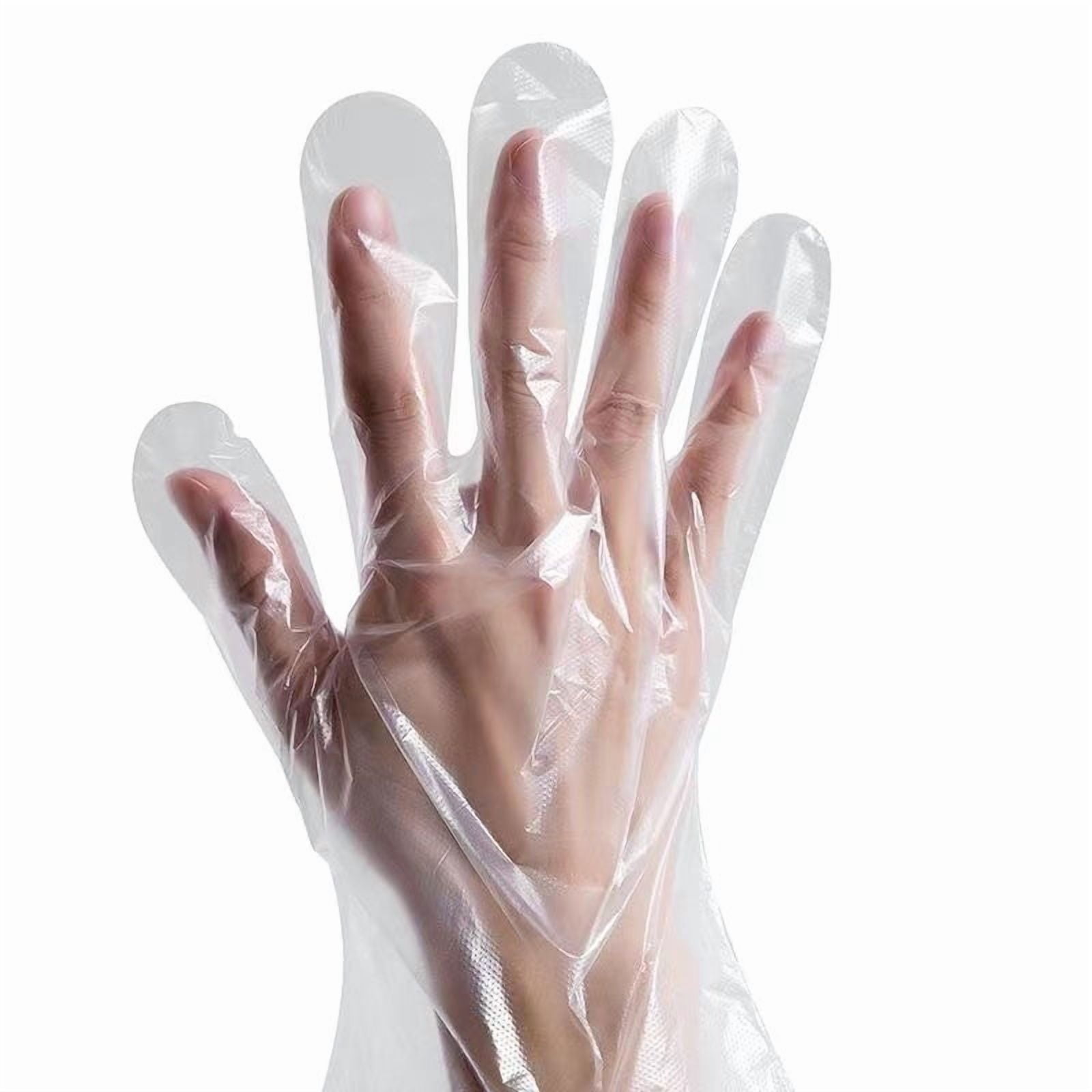Food Prep Plastic Food Safe Disposable Gloves, One Size Fits Most, 500 ...